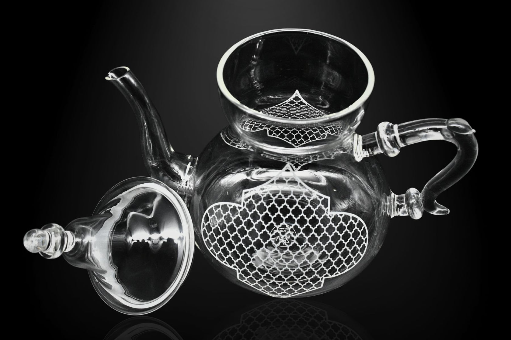 Geometric Pattern Teapot – Luxury Serveware Gift | WAZ arts UAE